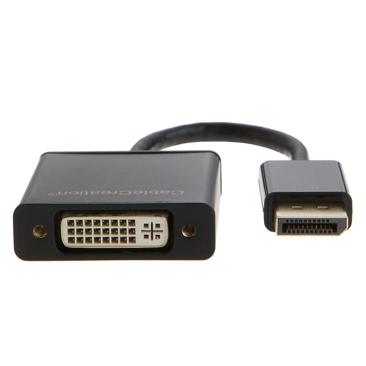 CableCreation Active DisplayPort to DVI Adapter DP to DVI-I Converter Eyefinity Multi-Screen Support 1080p, 0.5 FT