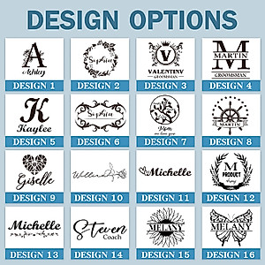 Personalized Tumbler with Names 16 Designs 10 Colors - Vacuum Insulated Travel Tumbler with Lid & Straw 20 Oz Custom Christmas Birthday Gift for Dad Mom Sister Friend Bridesmaid Groomsmen