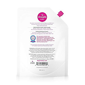 dapple: Refill pack: Baby Bottle and Dish Liquid, Lavender 34 oz (Pack of 2)