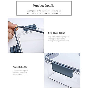 NA Crisper Set Refrigerator Special Food Frozen Sealed Storage Box Plastic Stackable bento Box Lunch Box with lid Suitable for Barbecue Outdoor Food Carrying