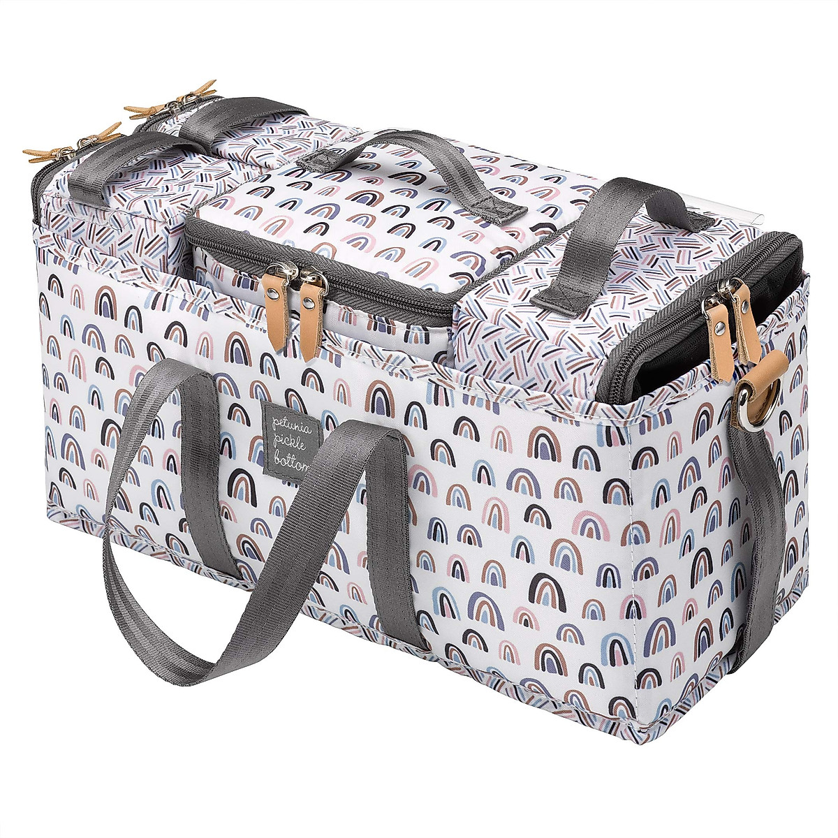 Petunia Pickle Bottom Deluxe Kit, 3-in-1 Grid Caddy Organizer, Lightweight Packing Cubes, Organize Diaper Bag, Stroller, Nursery, Unity