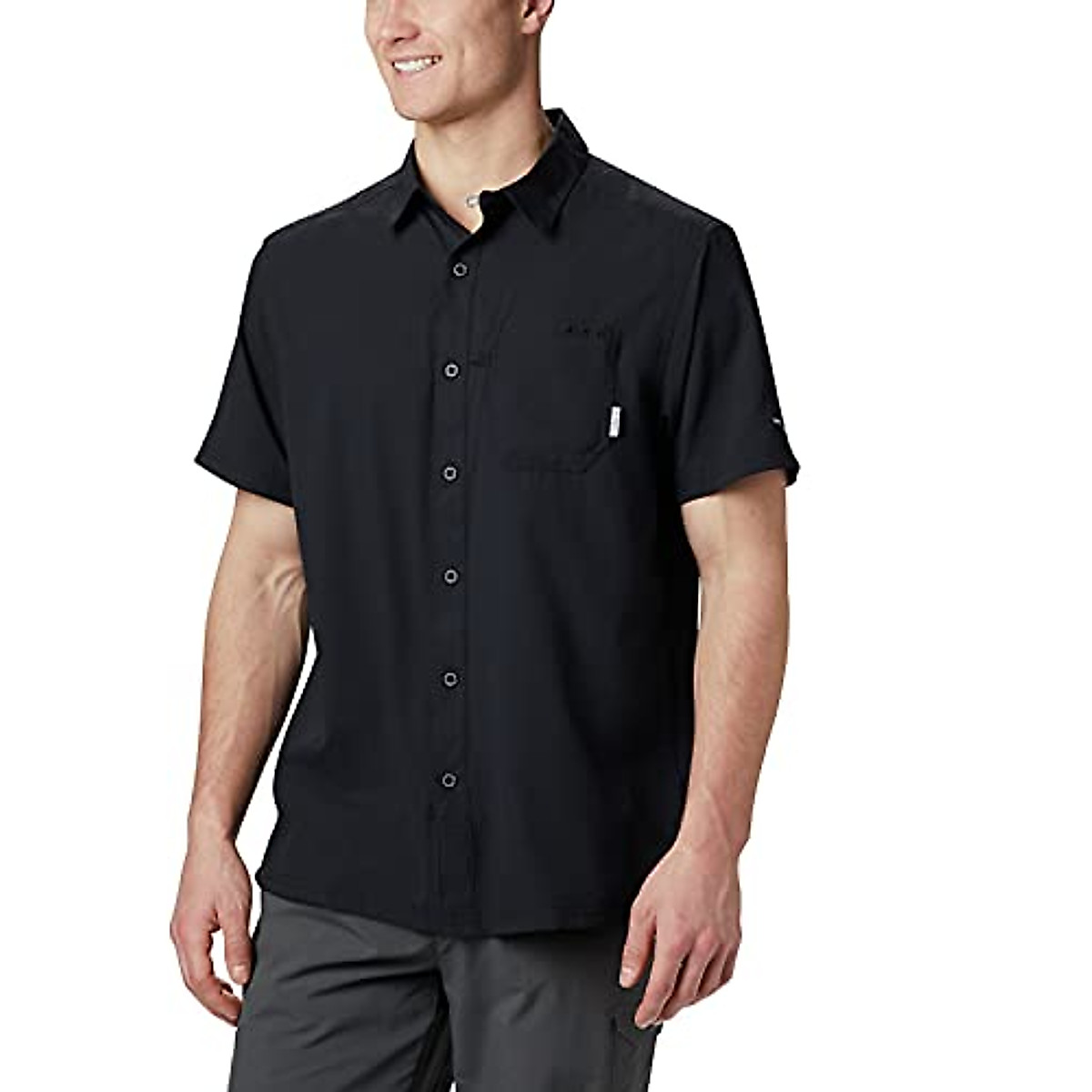 Columbia Men's Slack Tide Camp Shirt, Black, Medium