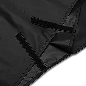 Miloah MILOAH Firewood Log Hoop Cover 40 Inch Heavy Duty Waterproof with Zipper and Straps Weather Resistant Round Storage Tarp Complete with Working Gloves