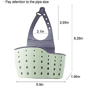 Kitchen Sink Shelf Soap Sponge Drain Rack Holder Double Decker Hanging Storage organizer sponge basket holder