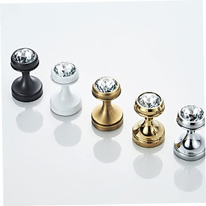 ARTIBETTER 3 Pcs Wall Hanging Hook Furniture Door Hanger Curtain Buckle Diamond Wall Hook Bathroom Crystal Hook Wall Towel Hook Crystal Curtain Holdbacks Kitchen Cabinet Decor Coat Heavy