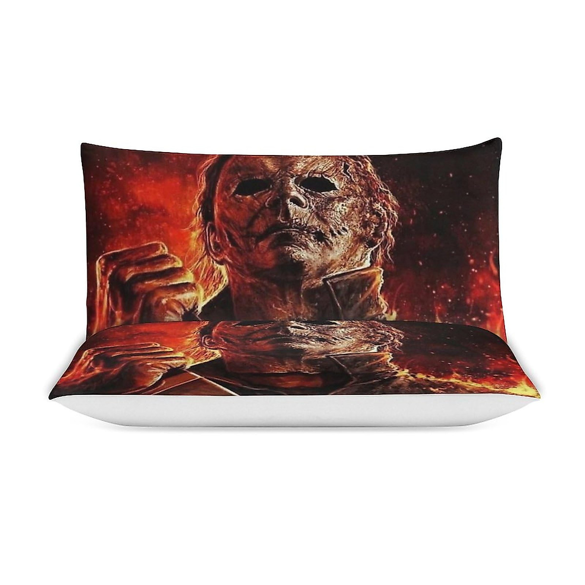 Pbunlkl Michael Killer Myers 3-Piece Bedding Set Duvet Cover Pillow Shams Set Soft Lightweight Comforter Cover Set 102"x90"