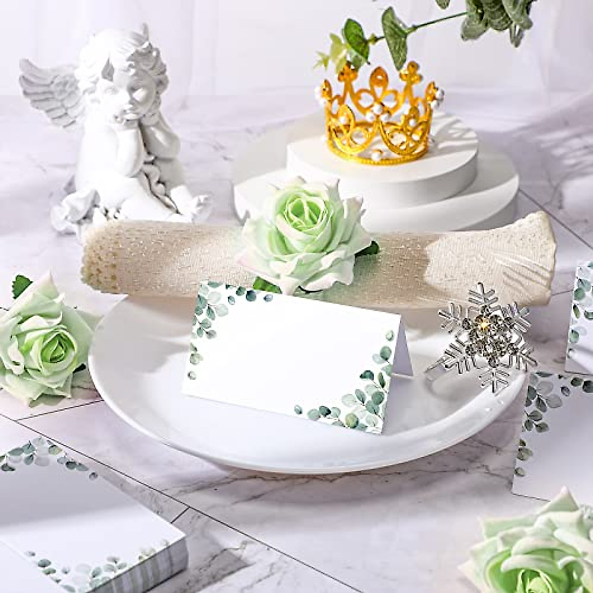 100 Pack Watercolor Place Cards for Wedding Greenery Seating Place ...