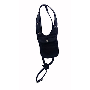 Sharpshooter Security Purse Money Belt Stash Sack Shoulder Holster Leather Passport Wallet