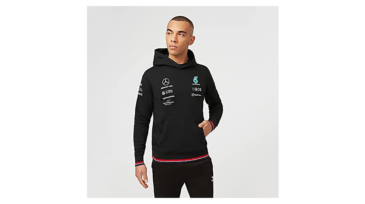 Official 2022 Mercedes AMG F1 Team Hoodie - Black