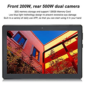 HD 8inch Tablet PC, Octa Core 3G Calling Kids Tablet,5G WiFi Dual Band Tablet,Portable Computer Tablet Support 128GB Memory Card Tablet,Gift for Kid(Black)