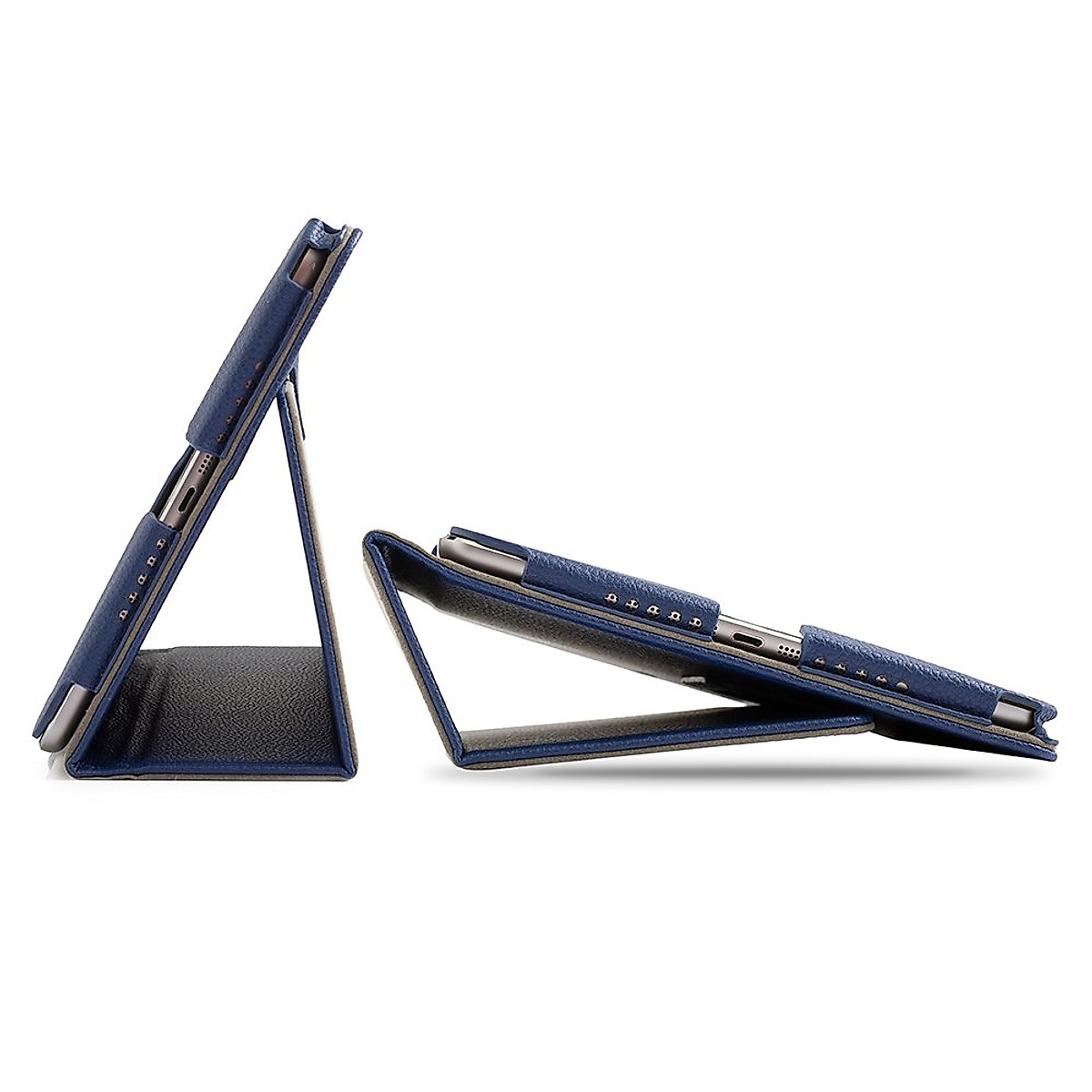 RUBAN Case for iPad 9.7 Inch 2018/2017/iPad Air 2/iPad Air 1 - [Corner Protection] - [Scratch-Resistant] Premium PU Leather Folio Smart Stand Cover w/Auto Sleep/Wake, Navy Blue