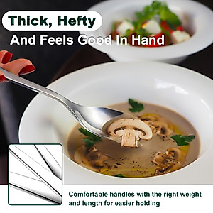 SOLEADER Silverware Set 6 Piece,Stainless Steel Flatware Set,Tableware Cutlery Set, Knives,Spoons and Forks Set,Kitchen Utensils Set with Mirror Polished,Dishwasher Safe