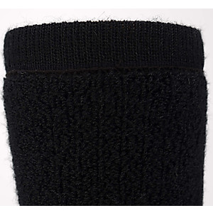 AndeanSun Darn Warm Outdoor Alpaca Socks Best for Cold Feet (Black/Light Grey, Medium)