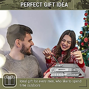 QHYITONTI EDC Box Cutter Knife Alien MT8 Folding Knife Outdoor EDC Mulititool Gear (Polishing)