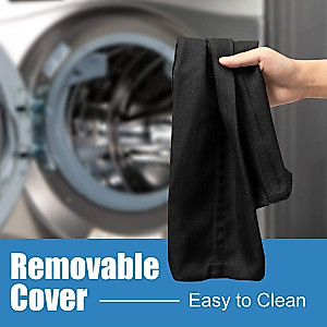 DreamQuil Door Draft Stopper, Under Door Draft Blocker Door Sweep Weather Stripping Door Seal, Black