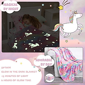 Decostatue Unicorn Gifts for Girls Age 6-8 - 10pcs Birthday Gift Box for 3 4 5 6 7 8 9 10 11 12 Year Old Toddler Girl for Girls with Unicorns Blanket for Teen girl Trendy 2024