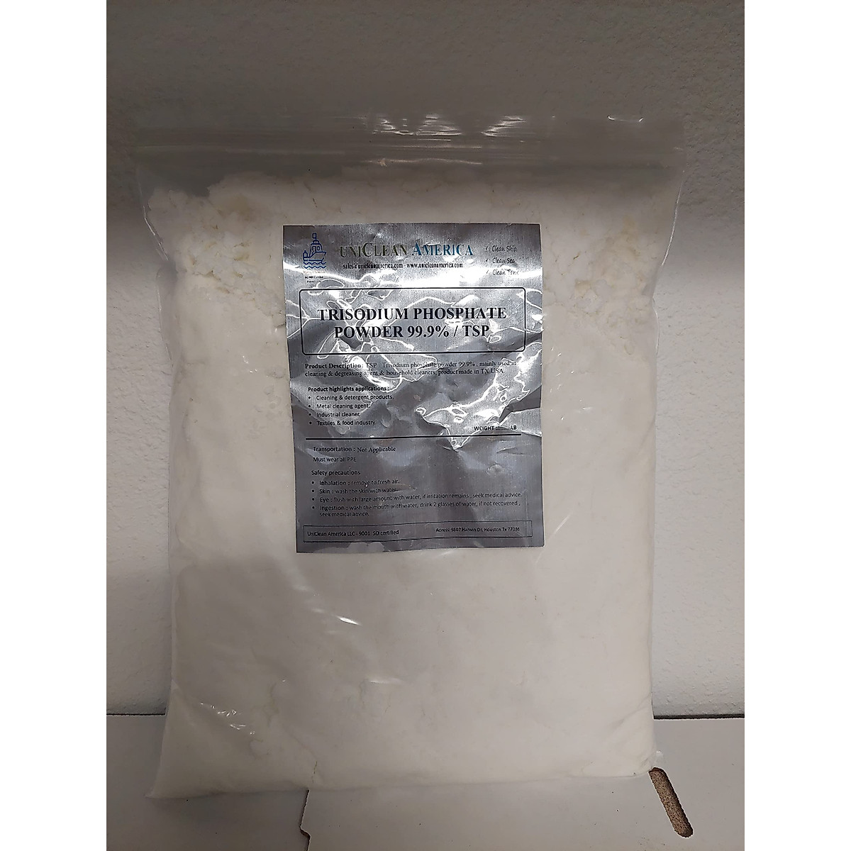 Trisodium Phosphate 99% Purity/TSP (3 LB Zipper Bag)