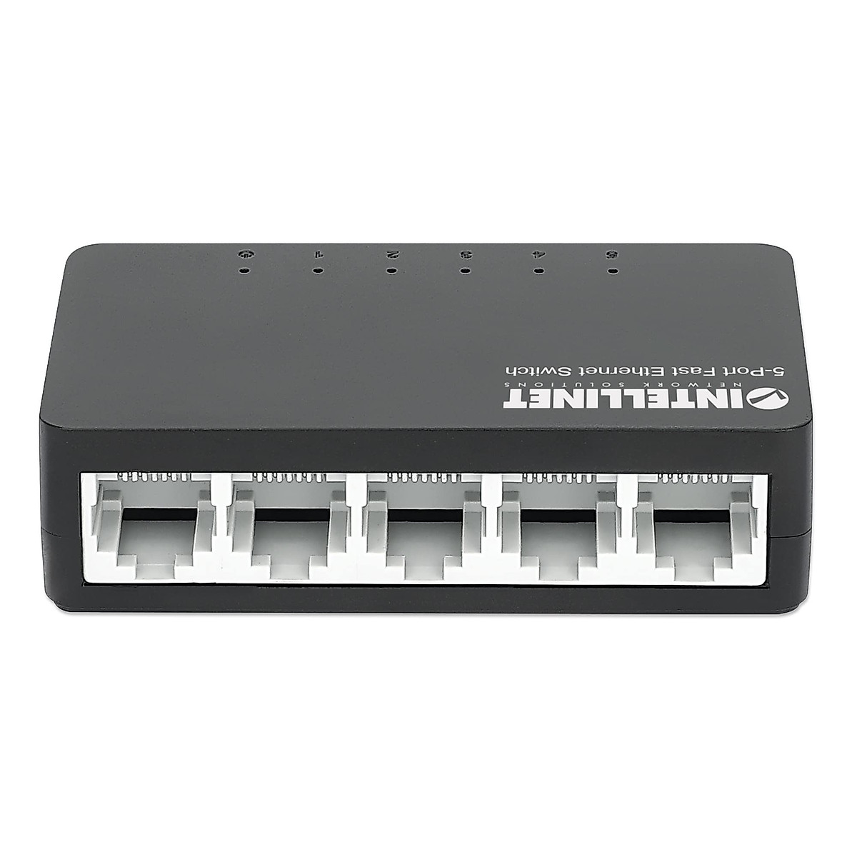 MANHATTAN Intellinet 5-Port Fast Ethernet Network Switch - Ethernet Splitter - Unmanaged | Plug & Plug| - for Computer Networking Hub, Desktop – 3 Mfg Yr Warranty – 561723