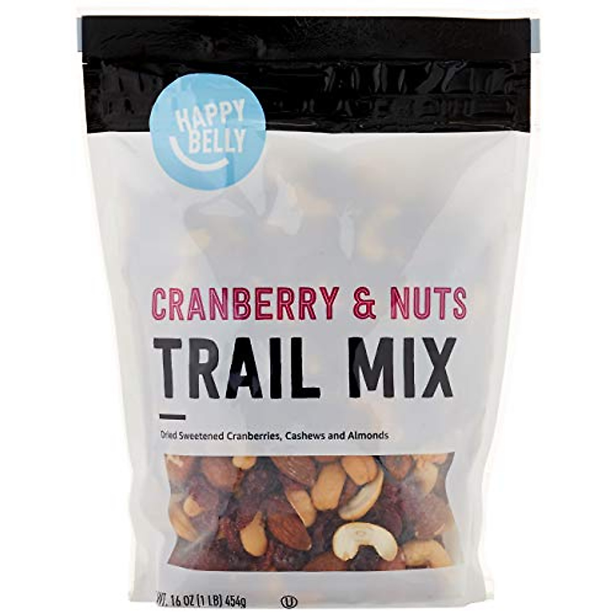 Amazon Brand - Happy Belly Cranberry & Nuts, Trail Mix, 1 pound (Pack of 1)