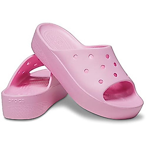 Crocs Women's Classic Slide | Platform Sandals, Flamingo, Numeric_7