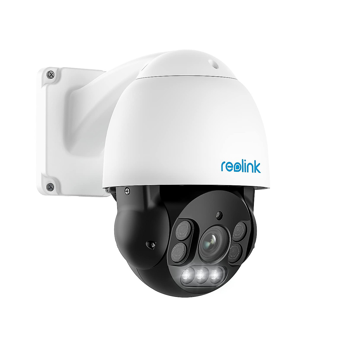 Reolink PoE Floodlight PTZ Camera System, 1x 4K Outdoor PTZ RLC-823A with 5X Optical Zoom & Auto Tracking, 1x 4K Trackmix PoE with Auto-Zoomed Tracking,1x Floodlight PoE, Bundle 1x RLN8-410