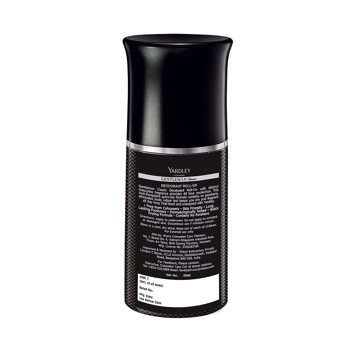 OMG Deals Yardley London Gentleman Classic Deodorant Roll-On for Men, 50 ml