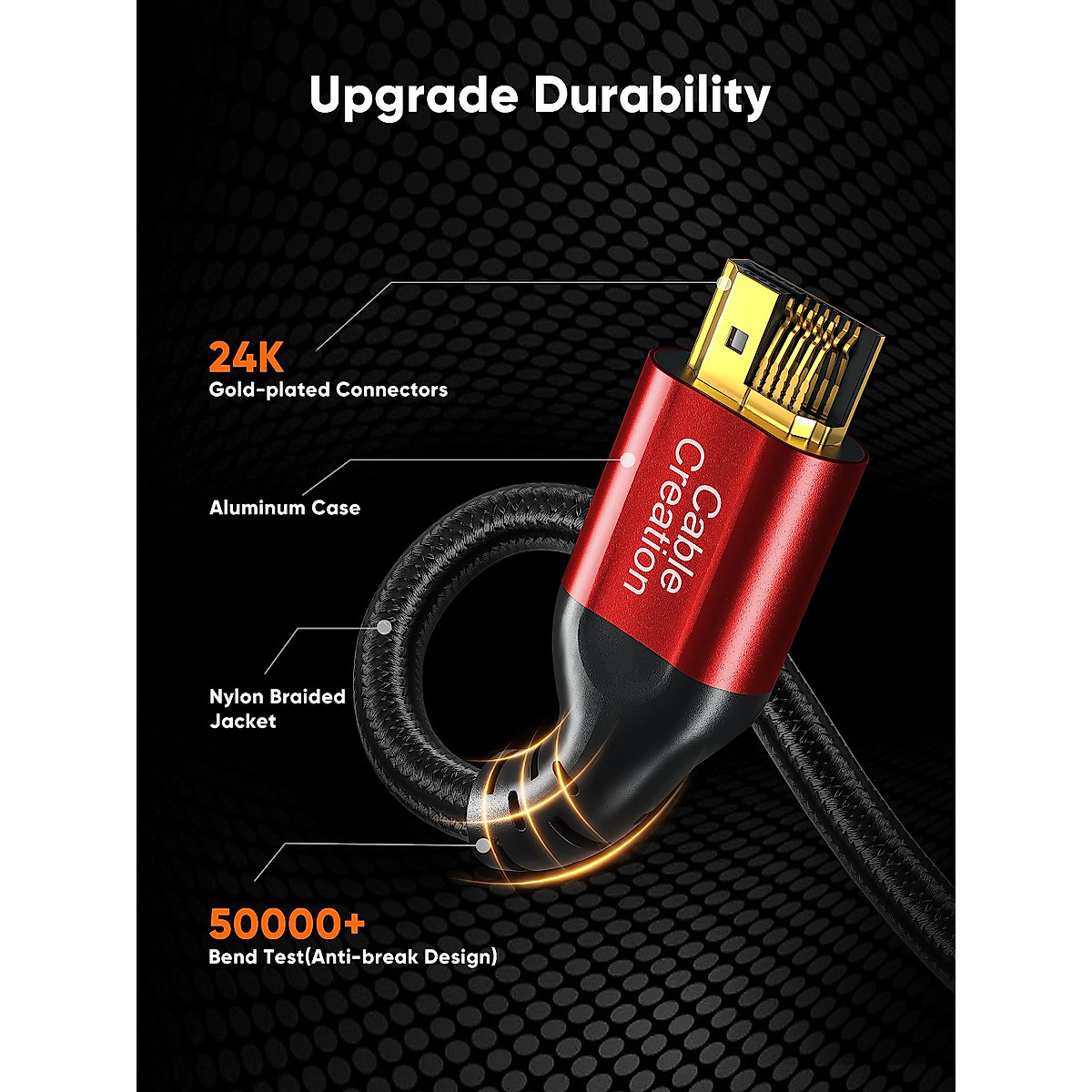 CableCreation eARC HDMI Cable 8K, HDMI to HDMI Cable for PS4 (48Gbps, 8K/60Hz) - 3.3 Feet, eARC HDR HDCP 2.2 2.3 Compatible with 4K Devices