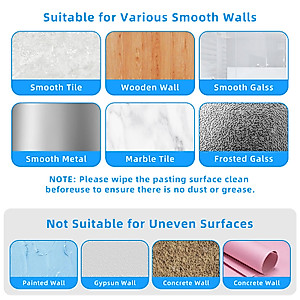 Cokshy 4 Pcs Stainless Steel Broom Holder, Heavy Duty Garden Tool Organizer Rack Rake, Square Rust Resistant Broom Holder Wall Mount for Kitchen Bathroom Closet Garden Garage - Gray