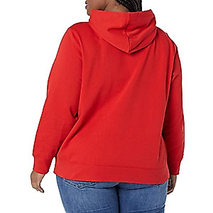 Amazon Essentials Women's Fleece Pullover Hoodie (Available in Plus Size), Red, X-Large