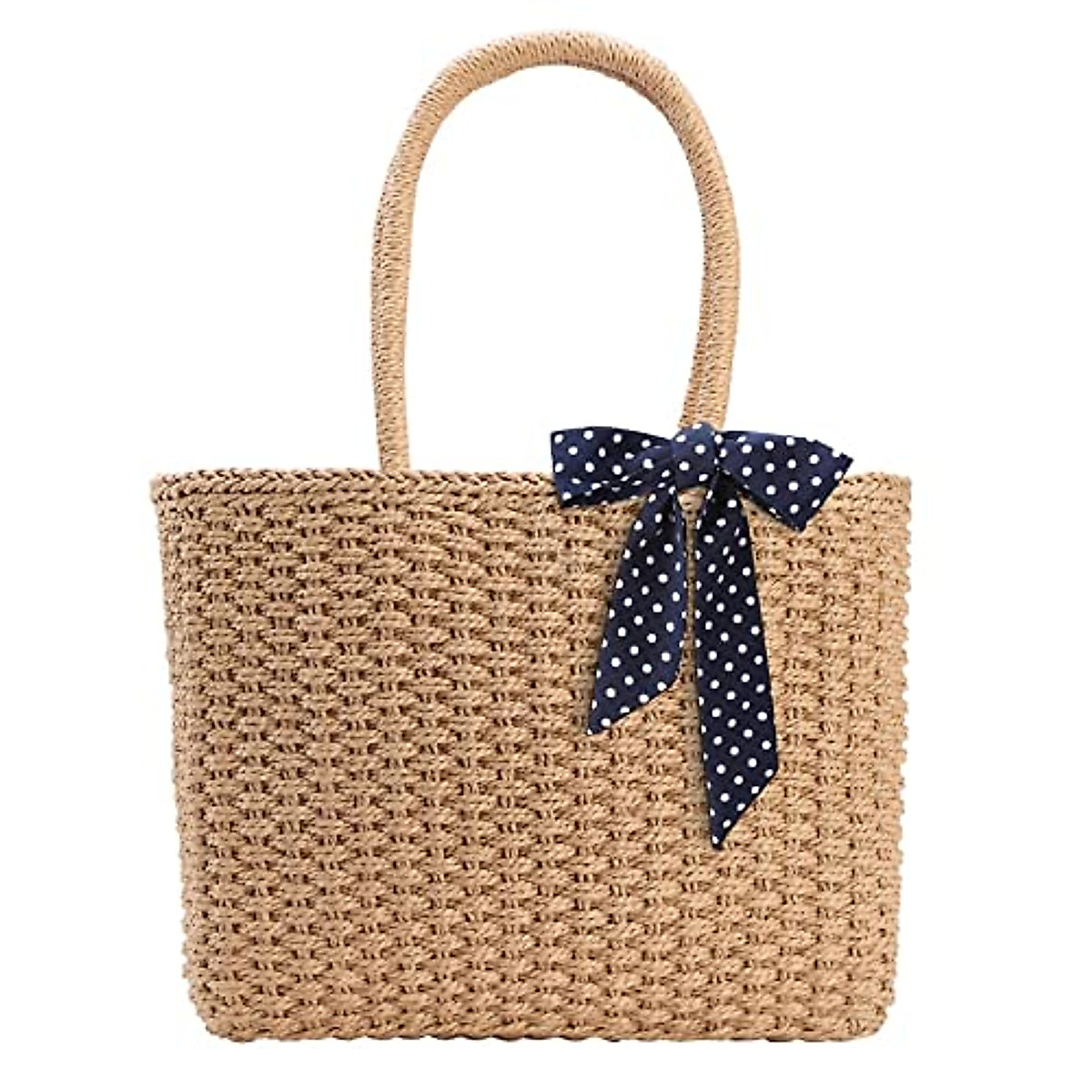 YXILEE Zipper Straw Bags For Women | Straw Purse Woven Handmade Summer Handbag for Travel Beach