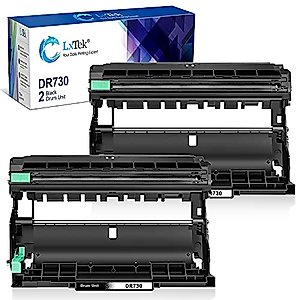 LxTek Compatible Drum Unit Replacement for Brother DR730 DR 730 to Compatible with HL-L2370DW HL-L2350DW HL-L2390DW HL-L2395DW HL-L2370DWXL MFC-L2750DW MFC-L2750DWXL Printer (2 Drum Unit, Black)