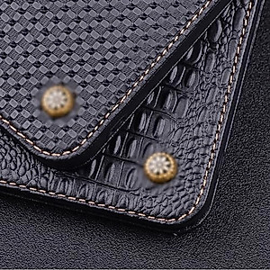 THikk Case for iPhone 15 Pro Max/15 Plus/15 Pro/15, Business Genuine Leather Case Flip Magnetic Protective Phone Cover,for iPhone15,B