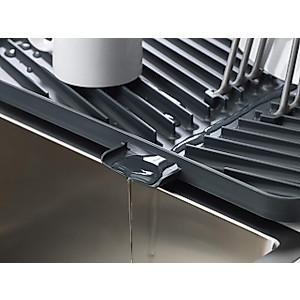 Joseph Joseph - 85139 Joseph Joseph Flip-Up Drain Board with Foldable Dish Rack, One-size, Gray