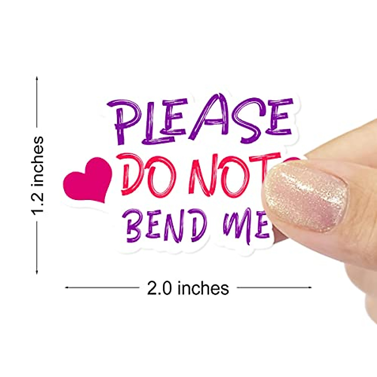 Please Do Not Bend Me Stickers,Thank You Stickers,Handmade Stickers,Small Shop Stickers,Envelopes Stickers for Small Business, Online Retailers,Handmade Goods,500 Labels Per Roll
