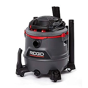 RIDGID 62723 Red 16 gallon RT1600 Wet/Dry Vacuum, Dark Gray and Red