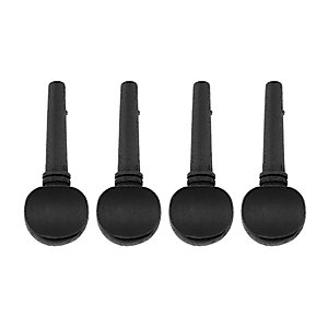 Create idea 4pcs Violin Fiddle Tuning Peg Set 4/4 Size Wooden Replacement Imitative Ebony Wood