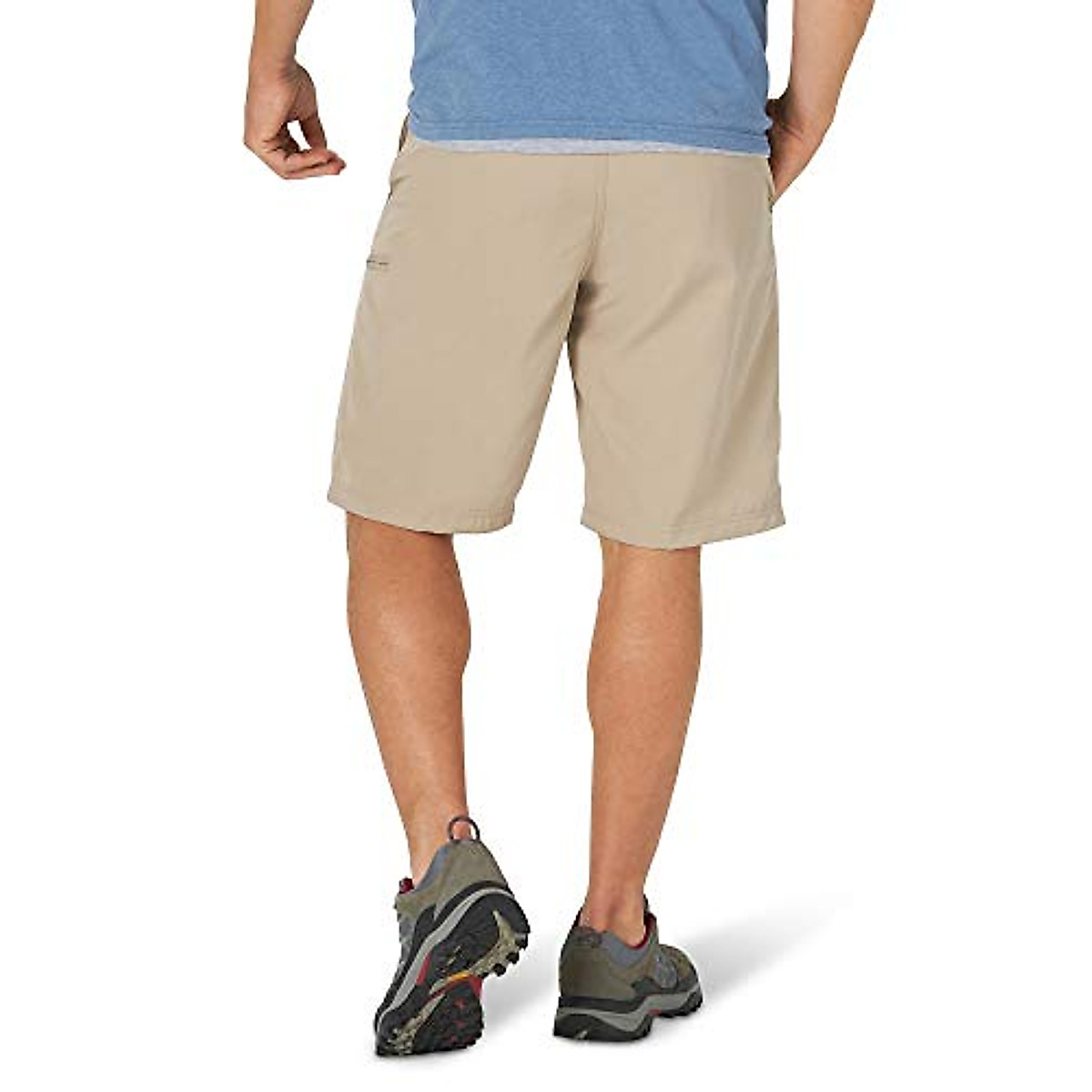 Wrangler Authentics Men's Performance Side Elastic Utility Short, Desert Sand, 38