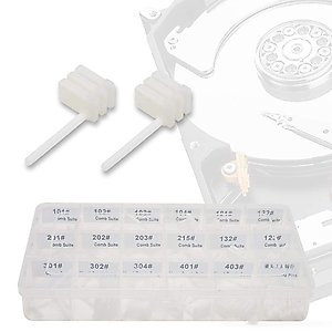 Yoidesu 60PCS Hard Drive Repair Head Replacement Tools,Magnetic Head Change Kit for 2.5/3.5 inch Hard Drive,HDD Head Comb Tool Kit Have Good Synchronization for Data Recovery Operations