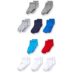 Hanes Boys' Toddler Ankle Sock 10-Pack, Assorted, 6/ 4T-5T