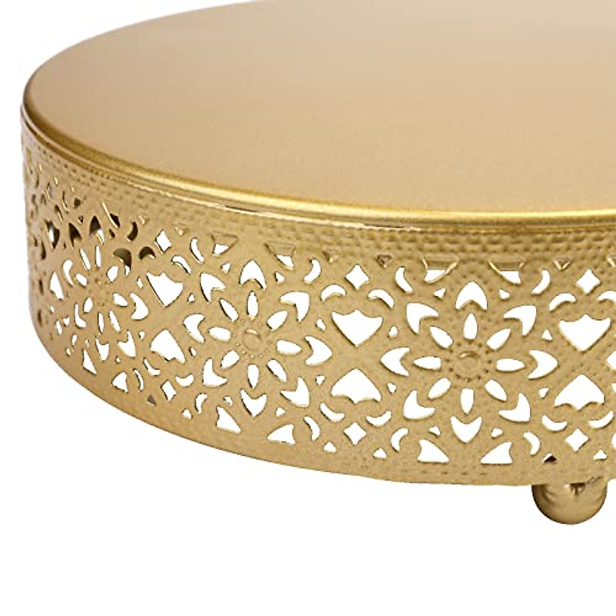 Hedume 3-Piece Cake Stand Set, Round Metal Cake Stands, Dessert Cupcake Pastry Candy Display Plate for Wedding, Event, Birthday Party