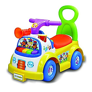 Fisher-Price Little People Music Parade Ride-On, Plays 5 Marching Tunes & Other Sounds! Perfect for Toddler Boys & Girls Ages 1, 2, & 3 Years Old - Helps Foster Motor Skills [Amazon Exclusive]