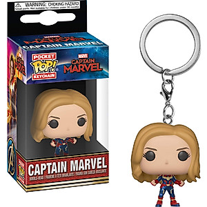Funko Pop! Keychain Marvel: Captain Marvel - Unmasked, Multicolor