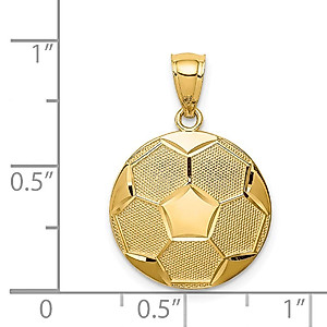 14K Soccer Ball Pendant QC4631