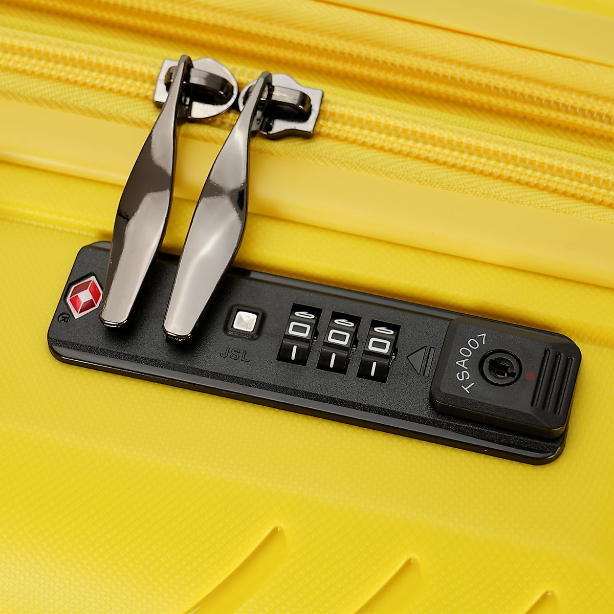 GinzaTravel Rune series expandable 3 Luggage Sets,Lightweight Hardside Suitcase With Spinner Wheels TSA Lock,PP material business fashion suitcase