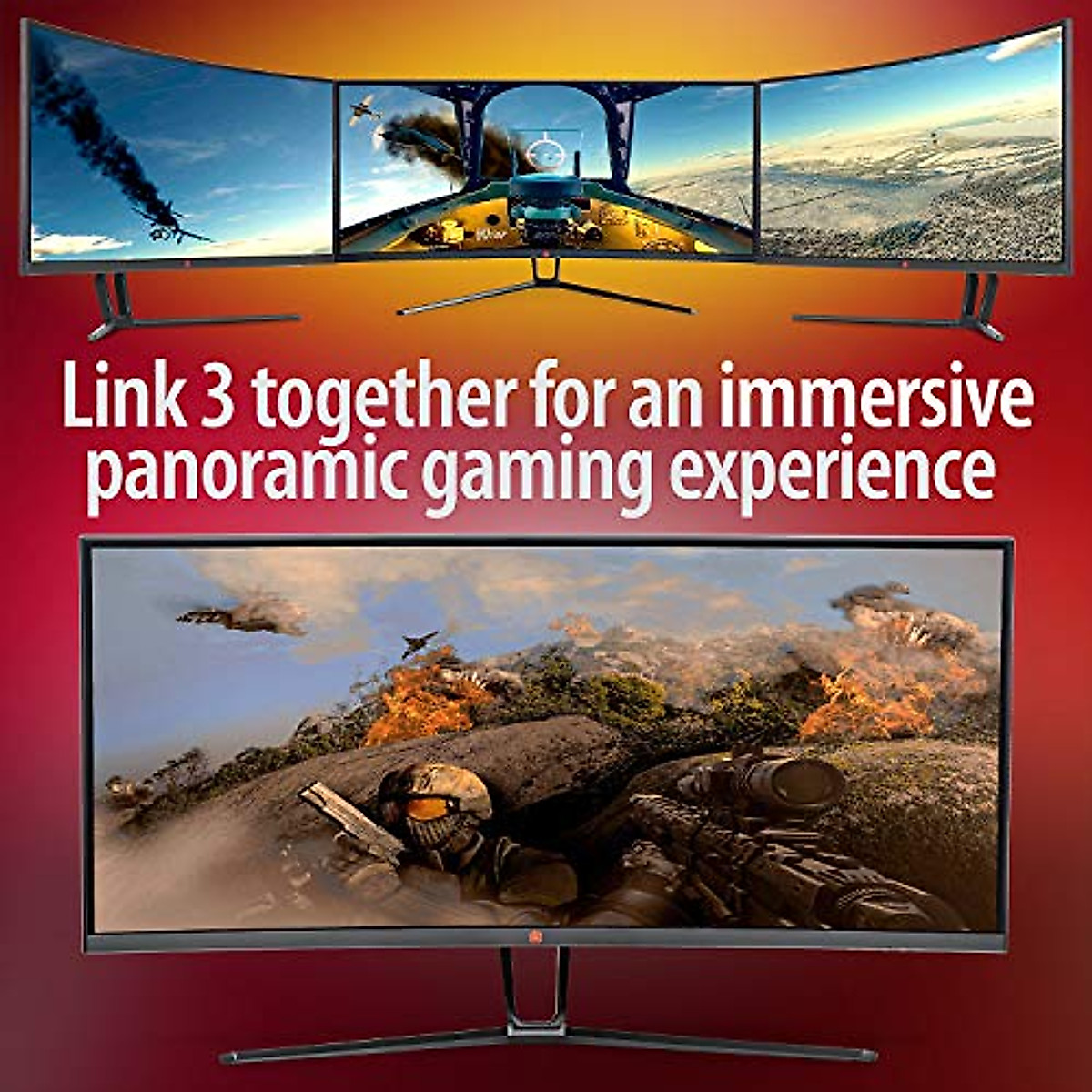 Deco Gear 35" Curved Ultrawide E-LED WQHD Gaming Monitor, 21:9 Aspect Ratio, Immersive 3440x1440 Resolution, 100Hz Refresh Rate, 3000:1 Contrast Ratio (DGVIEW201)