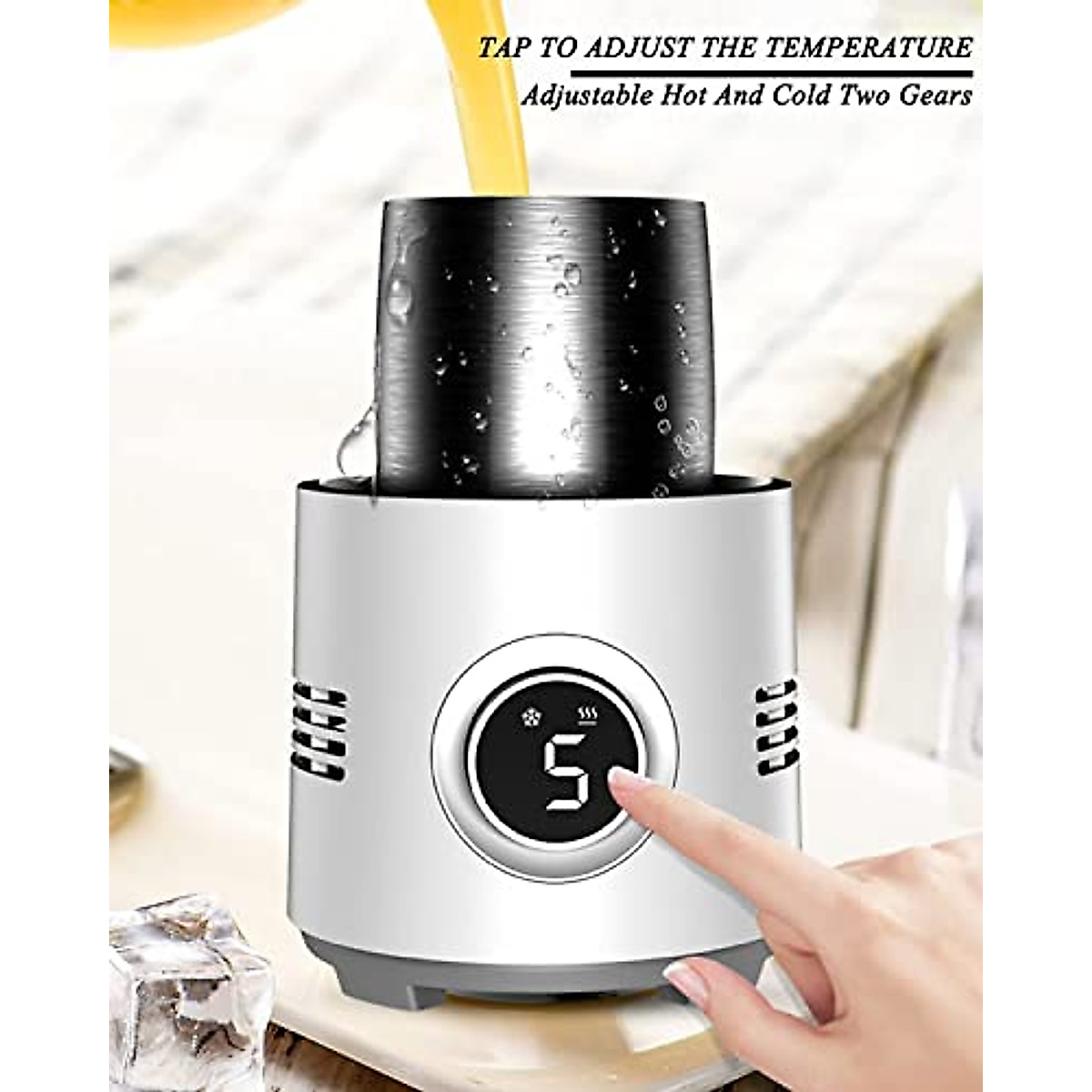 MXJCC Cooler Beverage Holder, Stainless Steel Cooler Drink Holder Cooler Cup Drink Holder Stand for Coolers & Coolers with Tie-Down Slots