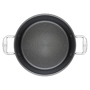 Circulon C1 Series Clad Stainless Steel with ScratchDefense Technology Cookware Nonstick Induction Stockpot with Lid, Metal Utensil Safe, 8 Quart - Polished Stainless Steel