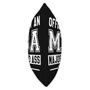 Fun MBA College Graduation 2023 Gifts Daughter Son Officially an MBA Major Bad Ass Funny Master's Graduate 2023 Throw Pillow, 18x18, Multicolor