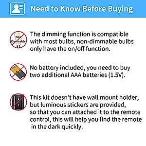 Universal Ceiling Fan Remote Control Kit Replacement for Hampton Bay Home Decorators Collection Hunter Harbor Breeze, 3-Speed Timer Light Dimmer Thermostatic Control, 2AAZPHD3/HD3 KUJCE10320/TR222A
