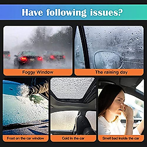Car Heater Defroster,12V Fast Heating Quickly Defrost Defogger 2 in 1 Heating & Cooling Fan Automobile Windscreen Fan